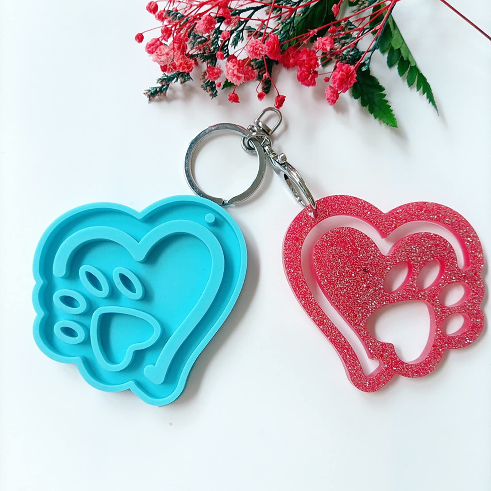 Silicone Ashtray Mould Pendant DIY Silicone Mould Epoxy Crystal Epoxy Mould for (Blue, One Size)