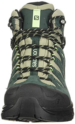 Salomon Quest Prime Gore-TEX Hiking Boots for Women, Shadow/Green Gables/Patina Green, 7.5