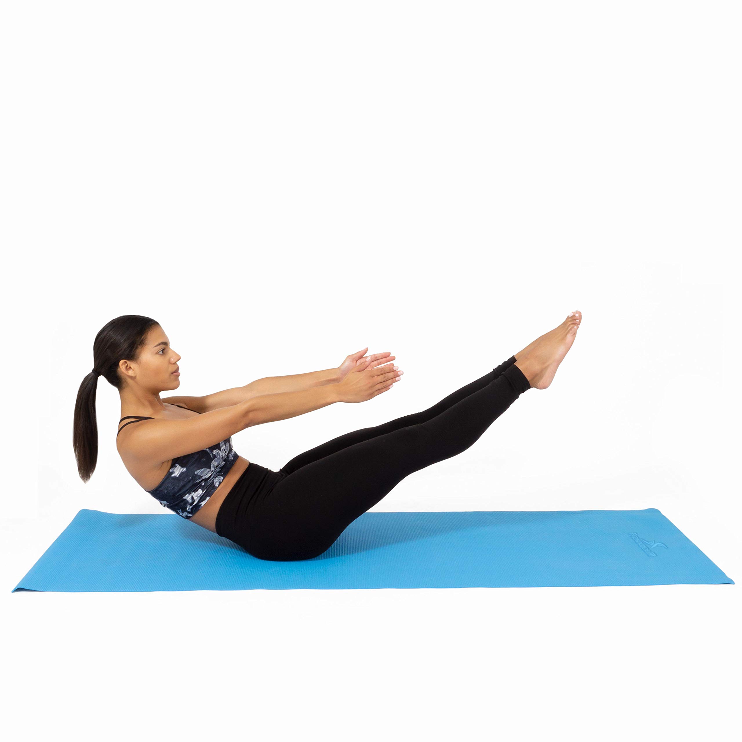 ProsourceFit Classic Yoga Mat 1/8β (3mm) Thick, Extra Long 72-Inch Lightweight Fitness Mat with Non-Slip Grip for Yoga, Pilates, Exercise