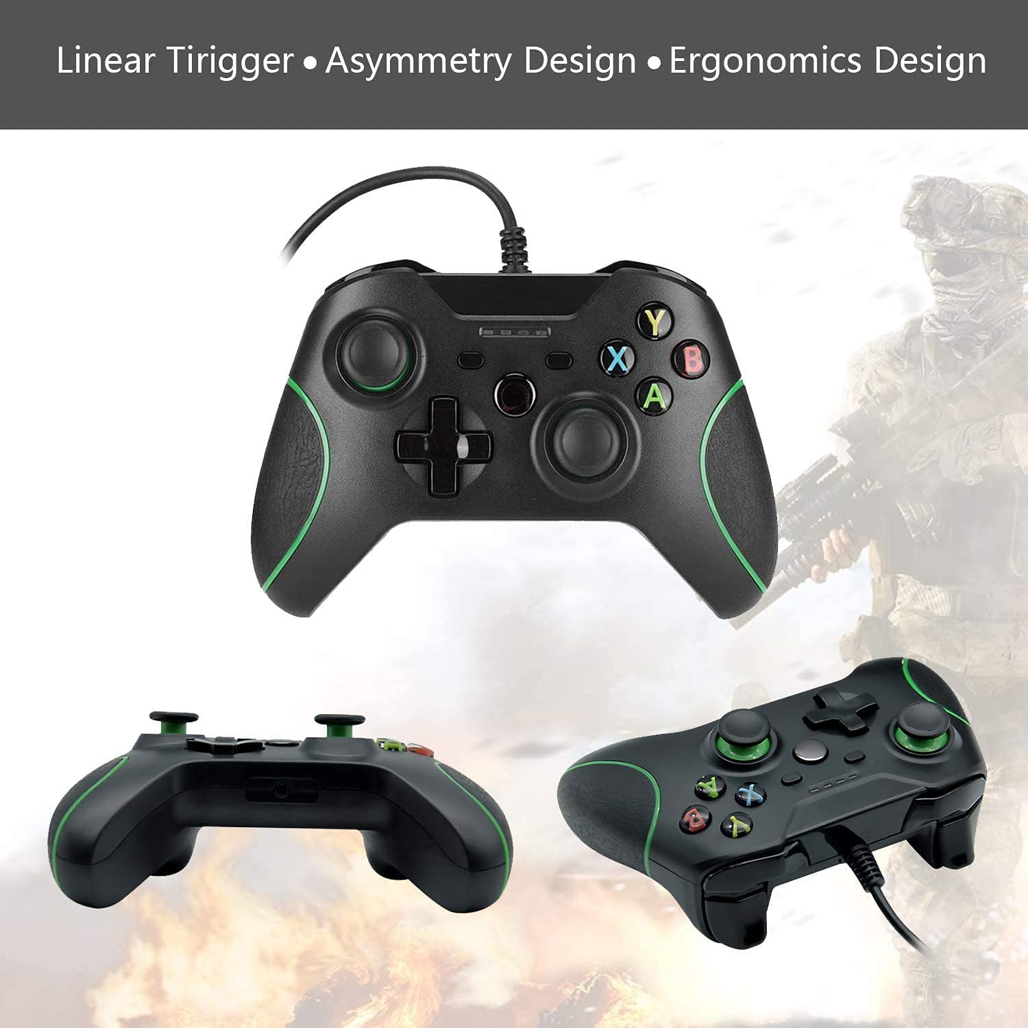 Y Team Controller for Xbox One,Wired Controller for Xbox with Headphone Jack for Xbox Series S Xbox Series X Xbox One/S/X and PC Windows 7. 10