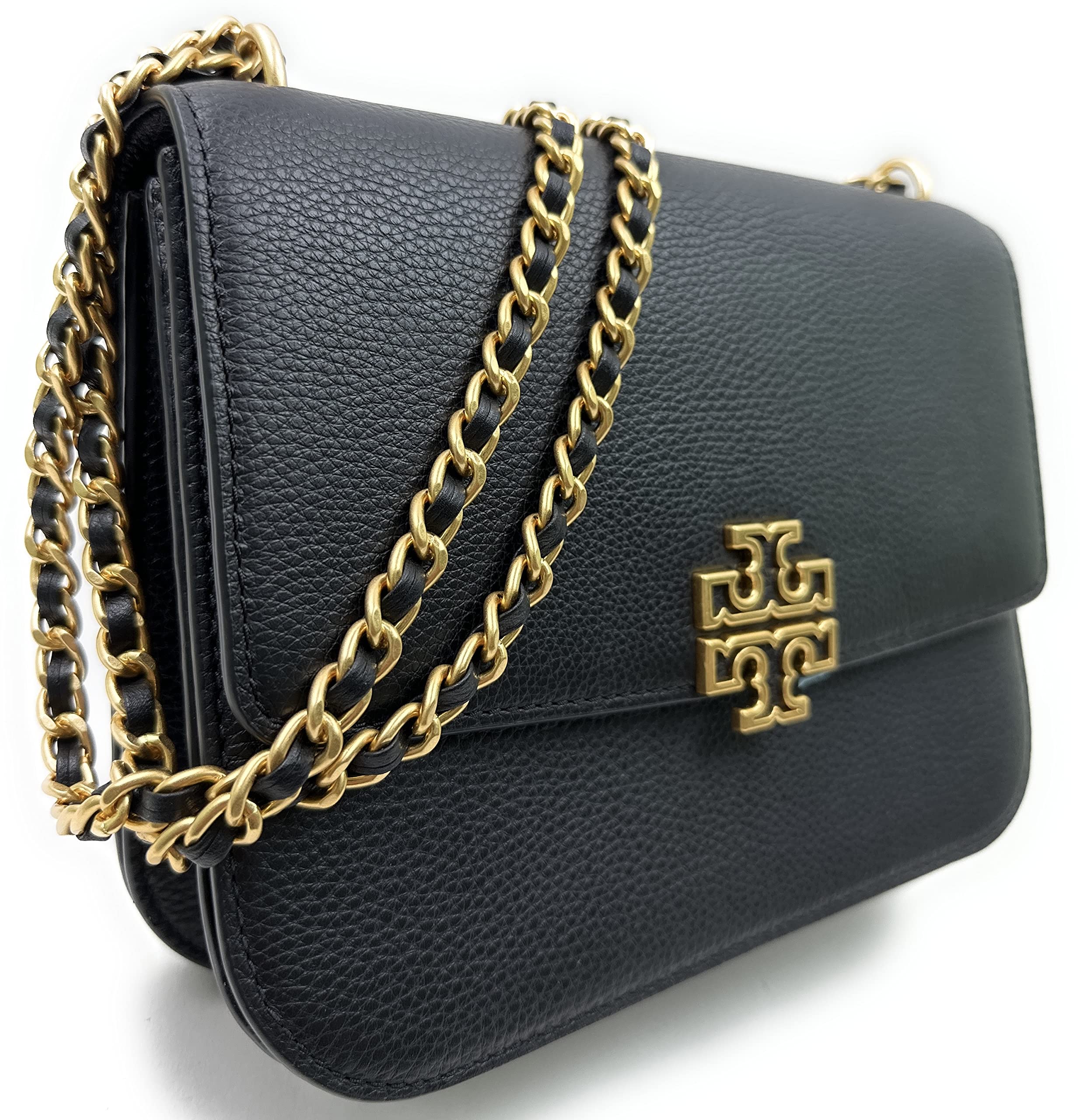 Tory Burch Britten Medium Adjustable Shoulder Bag (Black)