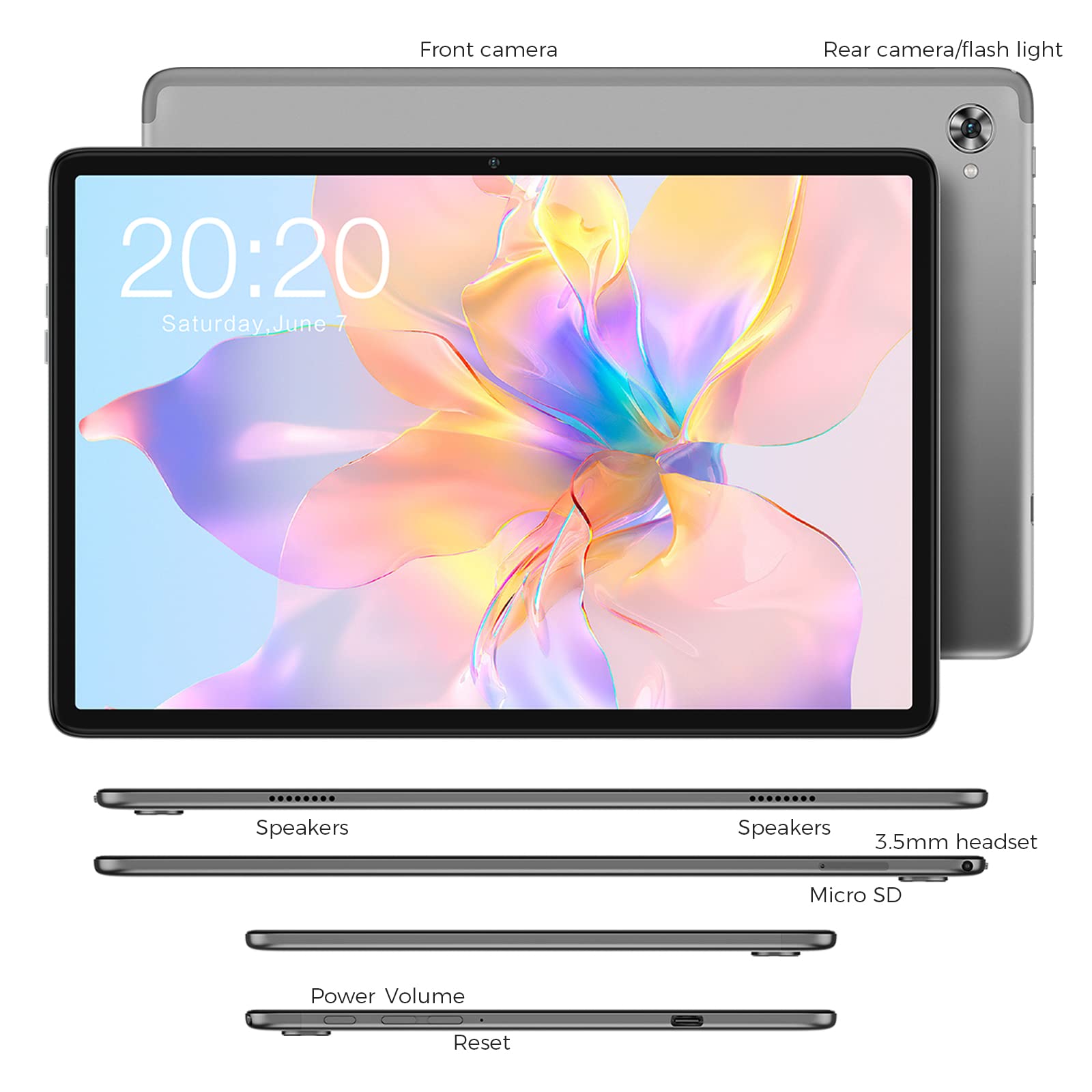 TECLAST Tablet 10 inch Android 12 Tablets, P40HD 12GB+128GB Tablet, 8 Core Android Tablet with 1TB Expand, 1920 * 1200 IPS, 2.4G/5G WiFi, Bluetooth, GPS, 6000mAh, Dual Camera Speaker