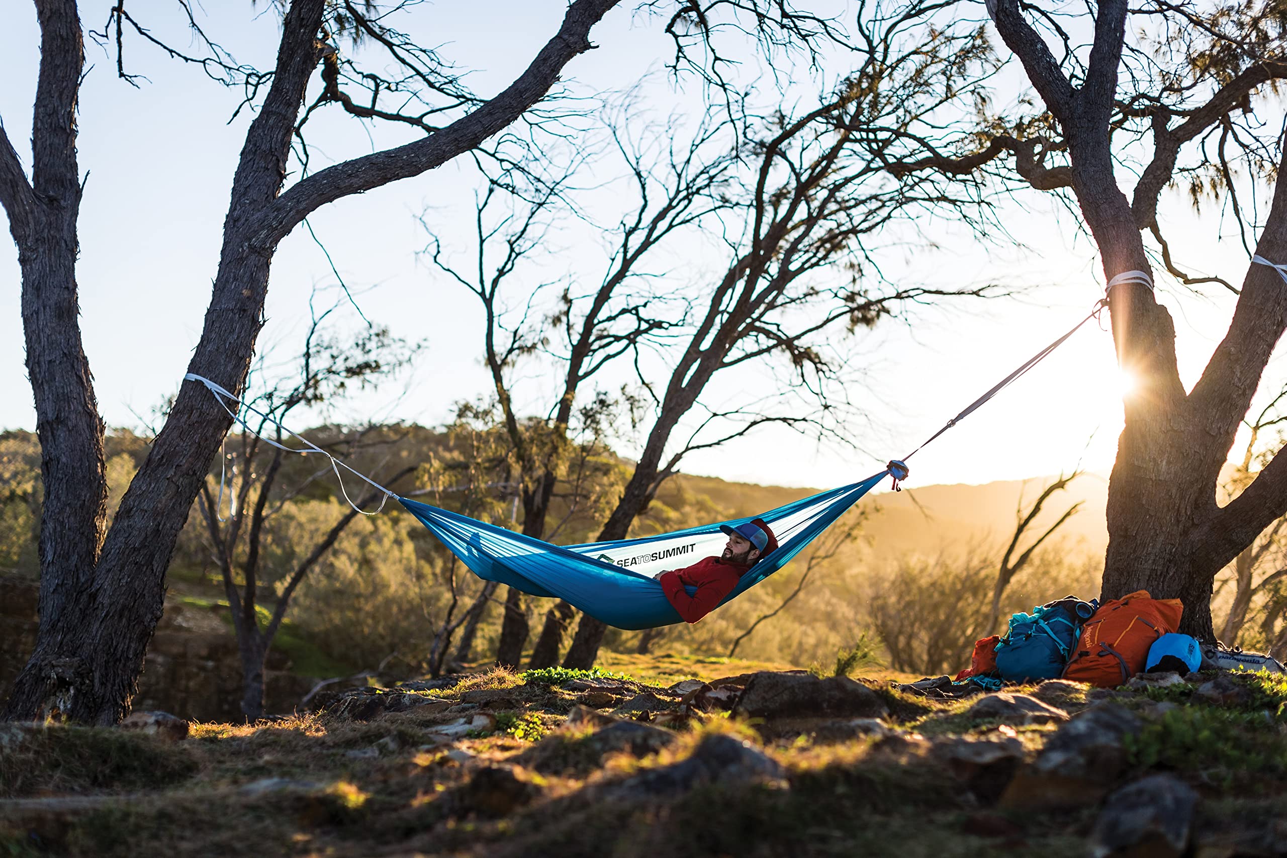 Sea to Summit Pro Hammock Set with Suspension Straps, Single, Blue