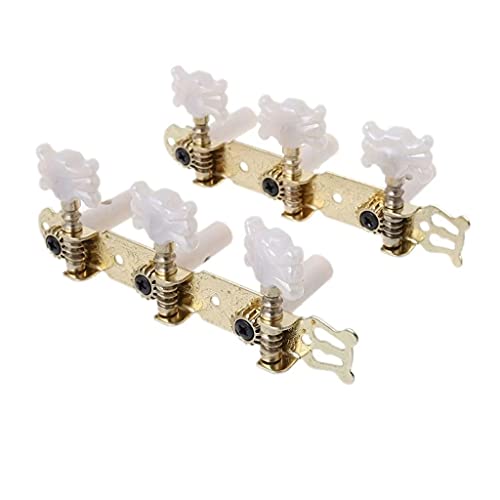 WYFDP 2Pcs Tuning Keys Pegs Machine Heads Steel Goden Tone Tuners for Classical Guitar Guitar Part Accessories