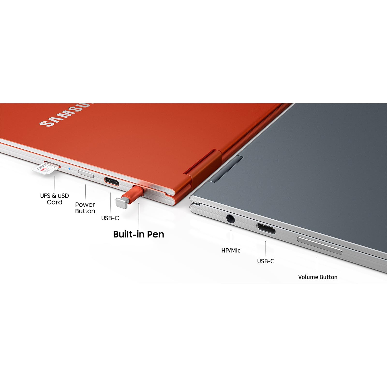 Samsung Chromebook Touchscreen Laptop with Pen| 13.3 UHD AMOLED Display| Intel i5-10210U| Backlit Keyboard| Wireless Wi-Fi6| USB C| Fingerprint| Chrome OS| Webcam (8GB RAM| 256GB SSD+256G SD Card)