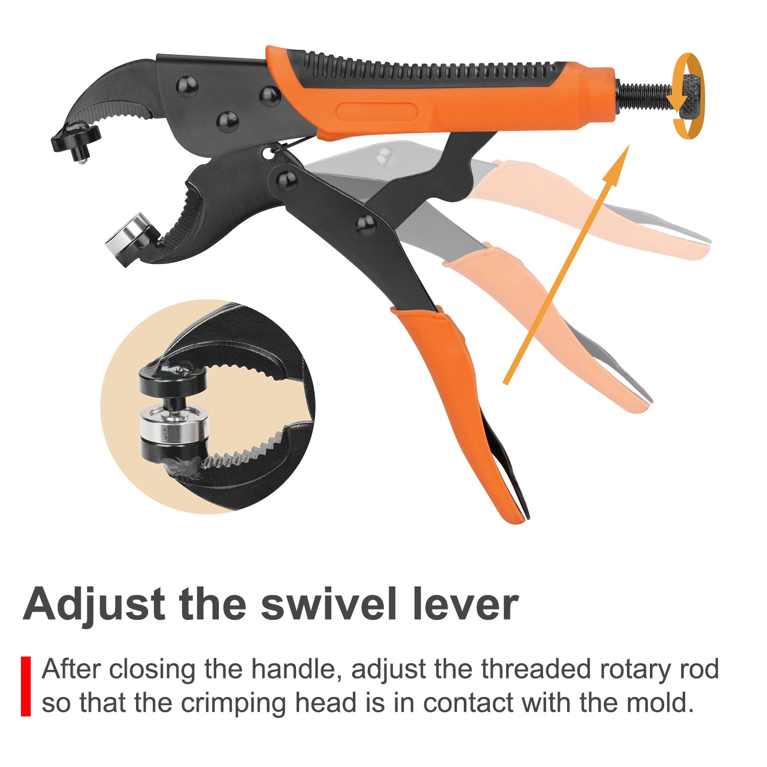 YXGOOD Heavy Duty Snap Fastener Tool, 1PCS Adjustable Snap Pliers, Fastener Pliers Tool Kit Includes 50 Sets Snaps for Boat Cover, Replacing Metal Snaps, Repairing Boat Covers, Canvas, Sewing, Tarps
