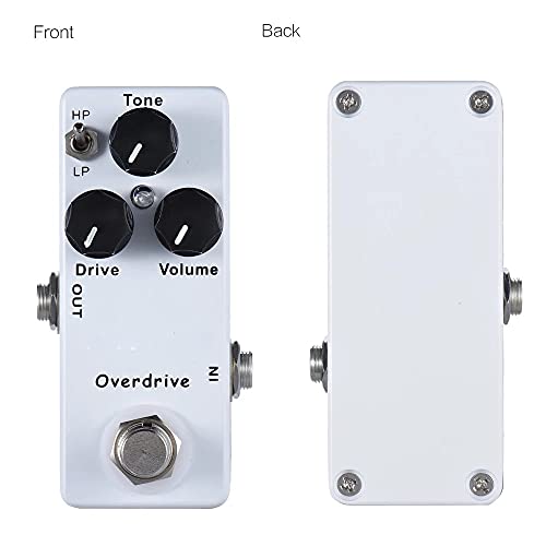 WYFDP Mini Guitar Effect Pedal Obsessiver Compulsive Overdrive True Bypass Zinc-Aluminium Alloy Body