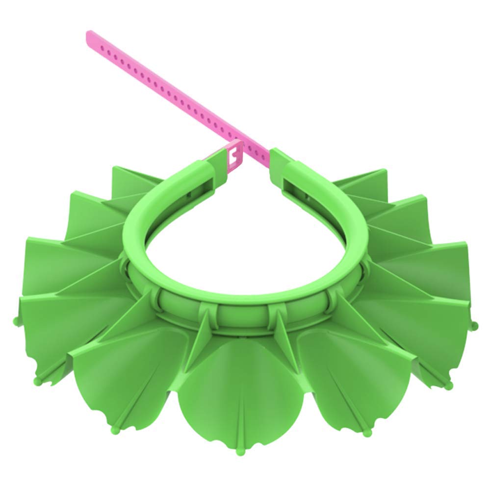 SOUBUN Safe Shampoo Shower Protects Silicone Bath Cap.Suitable for Infants, Infants and Children. (Green)