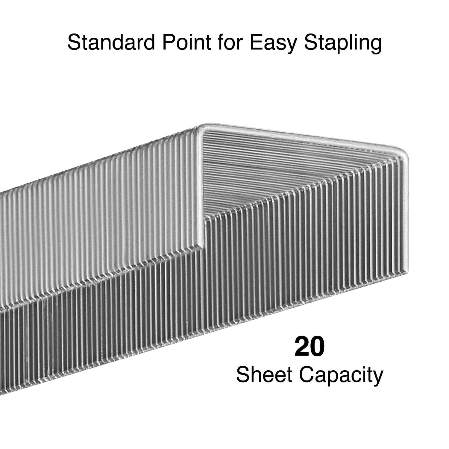 TRU RED TR58092 Standard Staples, 1/4-Inch Leg Length, 5000 Staples/Box, 5/Pack