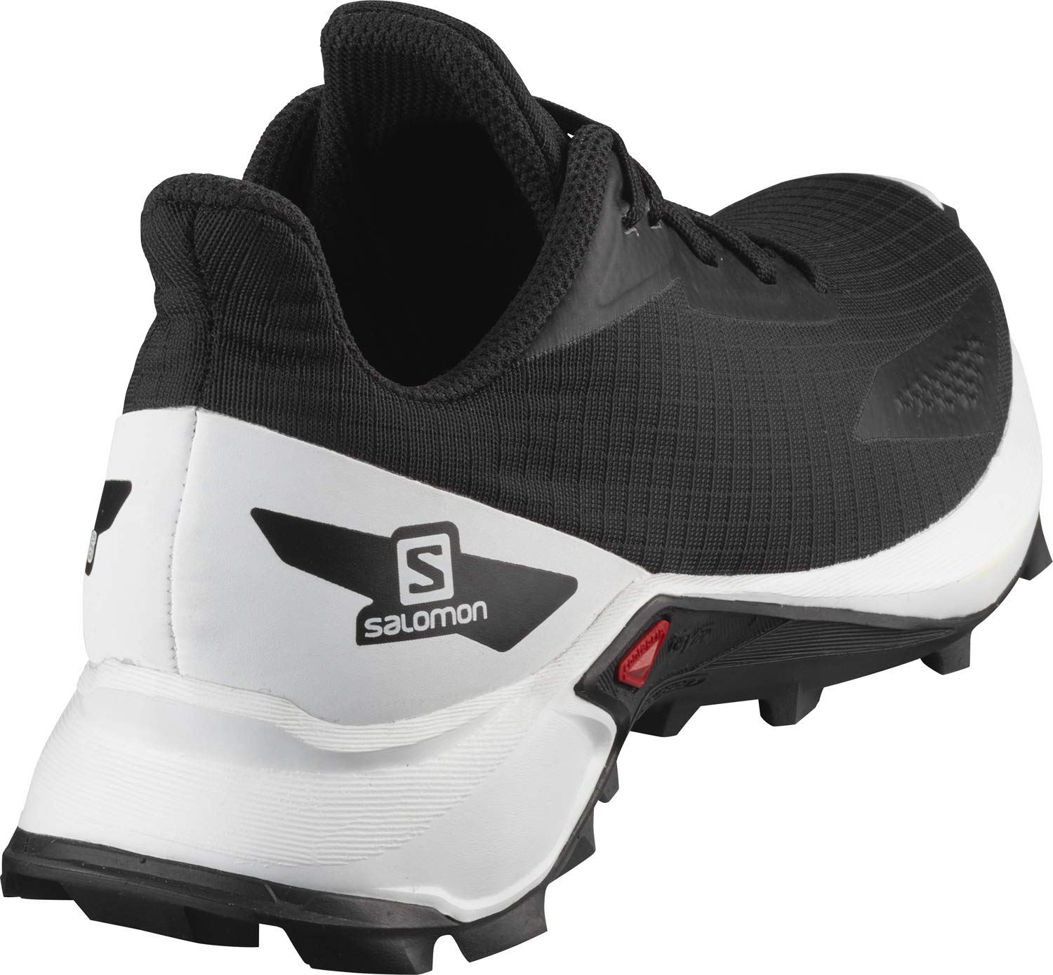 Salomon Kid's ALPHACROSS Blast Trail Running Shoes, Black/White/Black, 4 Big Kid