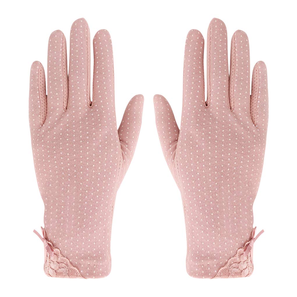 Women Summer UV Protection Cycling Glove Girl Sunblock Touchscreen Driving Glove Breathable Non-Slip Riding Glove