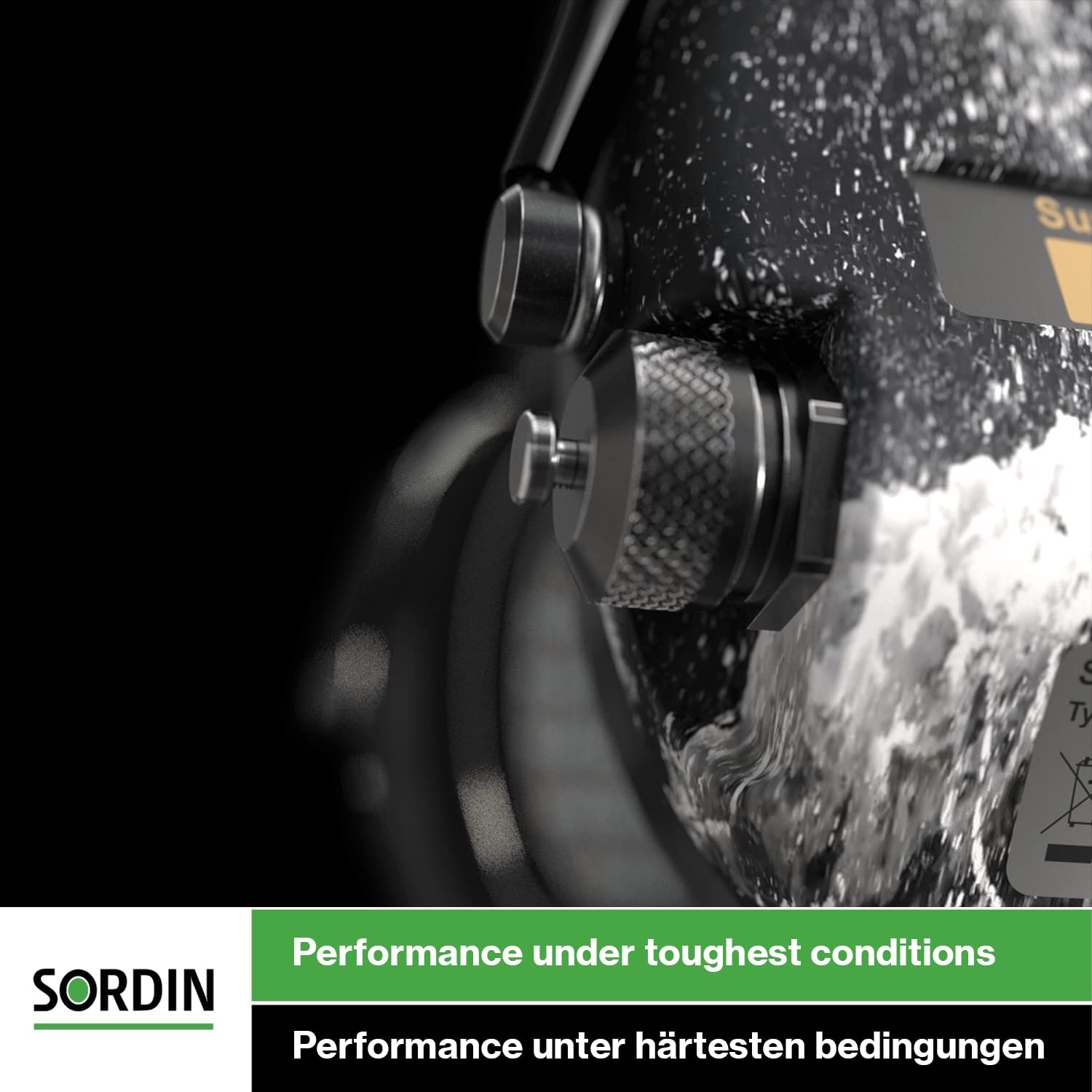 Sordin Supreme Pro-X Ear Defenders for Hunting & Shooting - Active & Electronic - Leather Band & Foam Kits - Black Ear Muffs