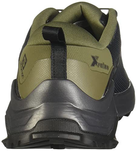 Salomon X Raise Hiking Shoes for Men, Black/Grape Leaf/Phantom, 7.5