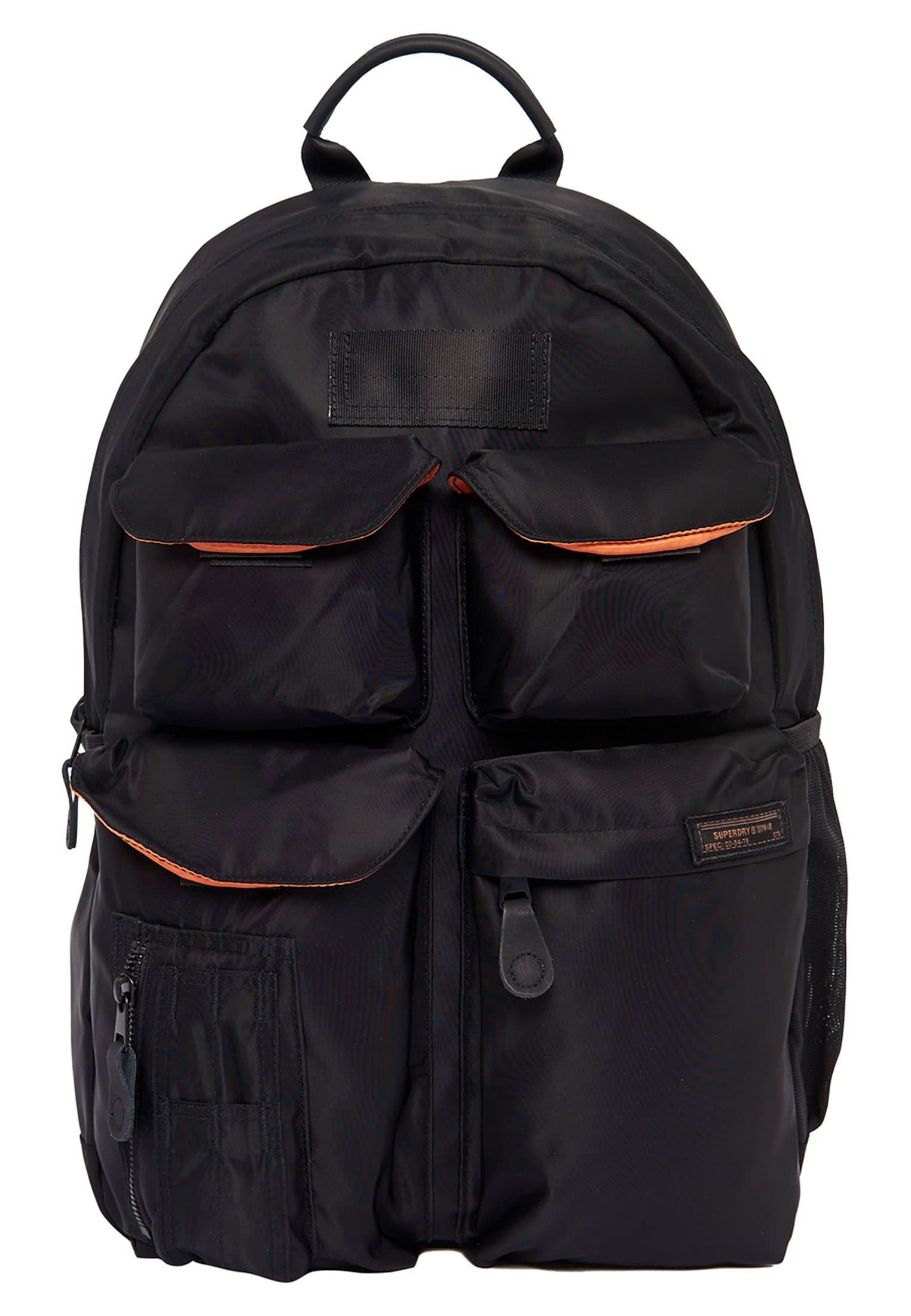 Superdry Mens Unisex Bomber Montana Rucksack, Main Zipped Compartment Black Size One Size