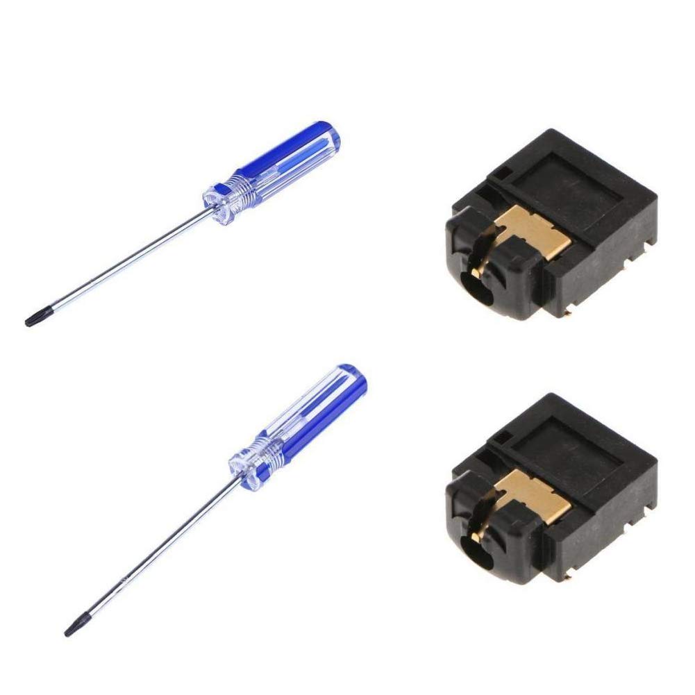 schicj133mm Replacement 3.5mm Jack Headphone Audio Port,for Xbox One Controller,with Repair Parts Screwdriver