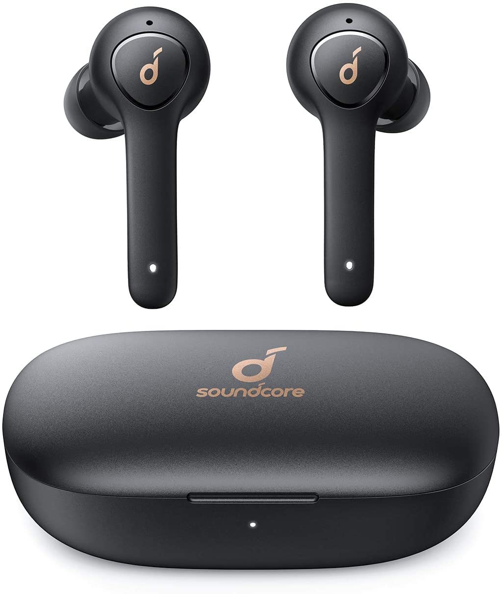 Soundcore Anker Life P2 True Wireless Earbuds with 4 Microphones, CVC 8.0 Noise Reduction, Graphene Driver, Clear Sound, USB C, 40H Playtime, IPX7 Waterproof, Wireless Earphones for Work(Renewed)