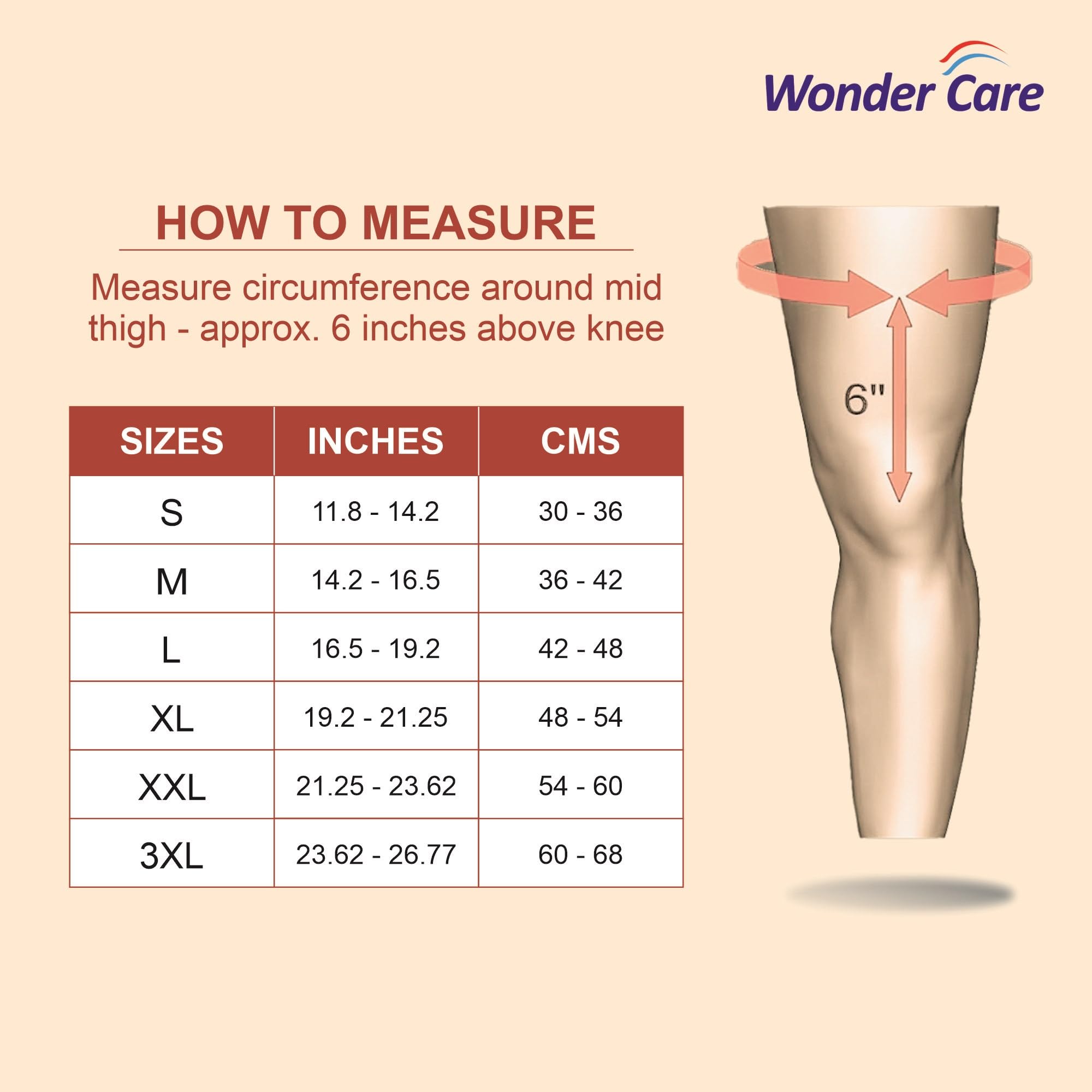 Wonder Care Knee Immobilizer Brace for Knee support for dislocation injuries ligament tear wraparound knee stabilizer splint for men & women (19β long) Grey-Small