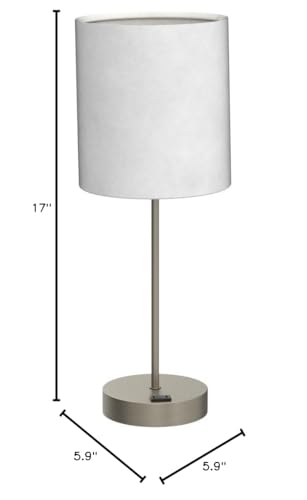YAMEIWAN Bedside Lamps Set 2, 3 Way Full Dimming lamp with USB Ports, Type-C and AC Outlet, Nightstand Lamp for Bedroom Living Room, (LED Bulb Included) White