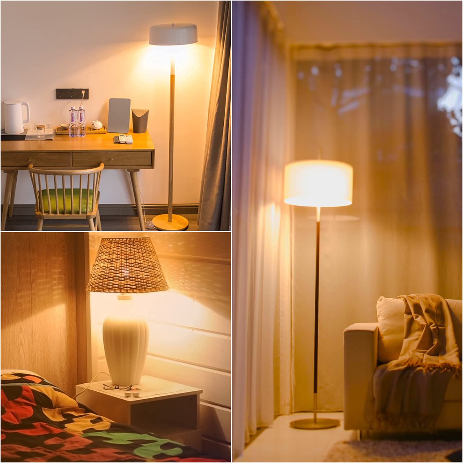 Zorykn 3-Way A19 LED Light Bulb 50-100-150W Equivalent, 2700K Warm White, Dimmable LED Light Bulb with E26 Medium Base, Perfect for Table Lamps, Desk Lamps, Floor Lamps, 600-1200-1800LM(2 Pack)