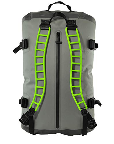 Seattle Sports LocoDry DownUnder ZipDuff - 90L Heavy Duty Waterproof Duffel Bag Backpack, Gray/Dark Gray