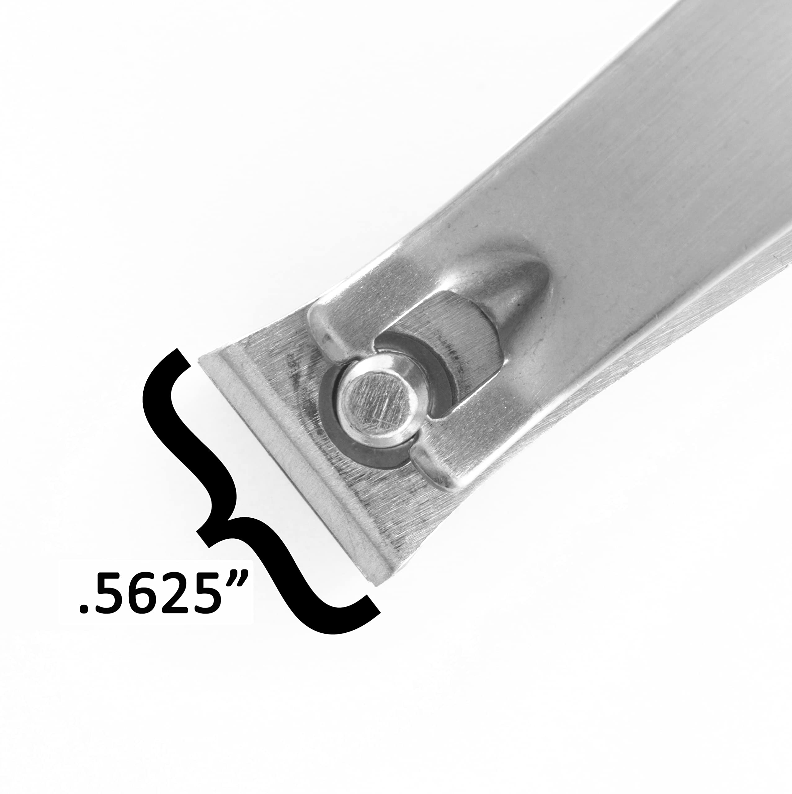REFINE Wide Jaw Straight Cut Toenail Clipper, Stainless Steel, 2 Count