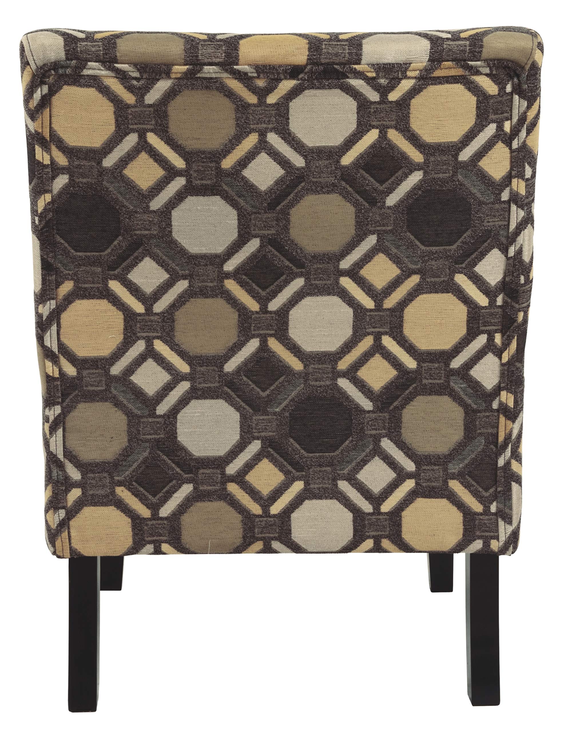 Signature Design by Ashley Tibbee Geometric Print Modern Armless Accent Chair, Brown & Beige