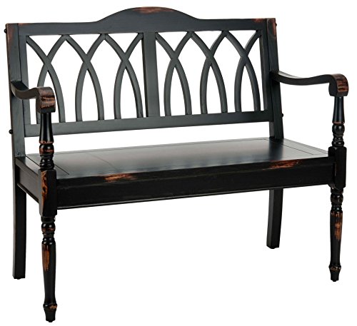 Safavieh American Homes Collection Benjamin Distressed Black Bench