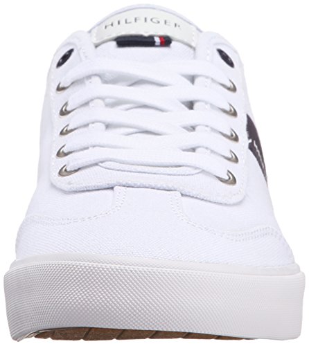 Tommy Hilfiger Men's Pandora Sneaker, White Canvas 137, 12M