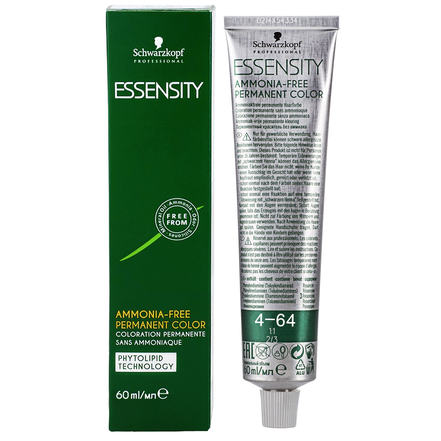 Schwarzkopf Professional Essensity 4-64 Chocolate Brown Medium Beige