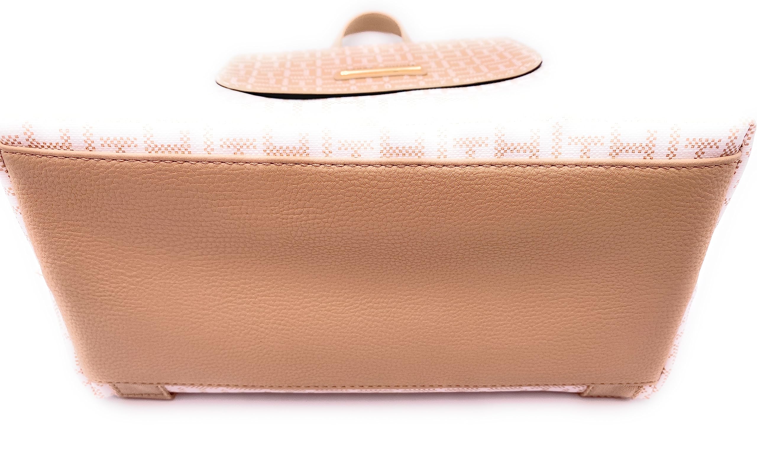 Tommy Hilfiger Laura II Flap Backpack Coated Square Monogram Fawn/Optic White/Optic White/Fawn One Size