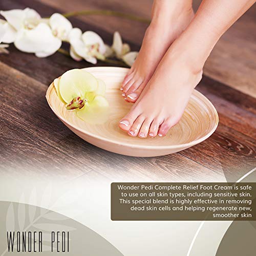 WONDER PEDI Foot Cream for Cracked Heels -Moisturizing Heel Cream for Cracked, Dry, Flaky Skin (COMPLETE RELIEF CREAM)