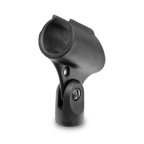 Pyle Universal Microphone Stand - M-6 Mic Mount Holder and Height Adjustable from 27.5β to 57.5β Inch High w/ Compact Round Base Plate - Quick Setting Lock-Tight Knob Lightweight and Reliable PMKS40