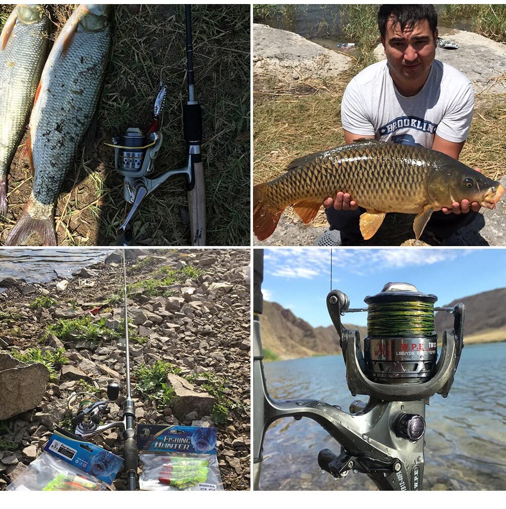 W.p.e Merk UP-S Karper 100 M Dubbele Kleur Nylon Vislijn 0.20 Mm-0.60 Mm Monofilament Nylon Lijn 6 Kg-36Kg Karpervissen Line (0.50mm)