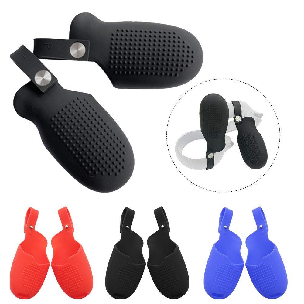 VR Silicone Skin Cover Grip,Touch Controller Grip Cover for Oculus Quest 2 VR Glasses Anti-Slip Anti-Throw Silicone Handle Protective Sleeve