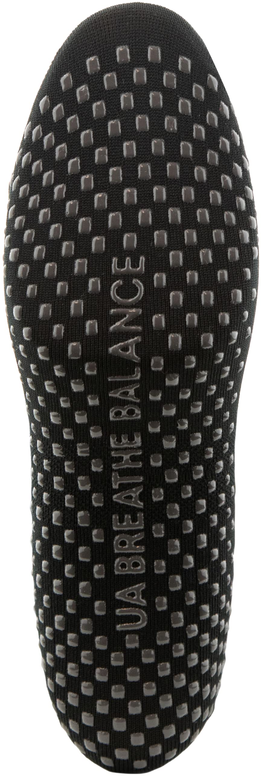 Under Armour Women's Breathe Balance No Show Socks, 2-Pairs, Black, Medium