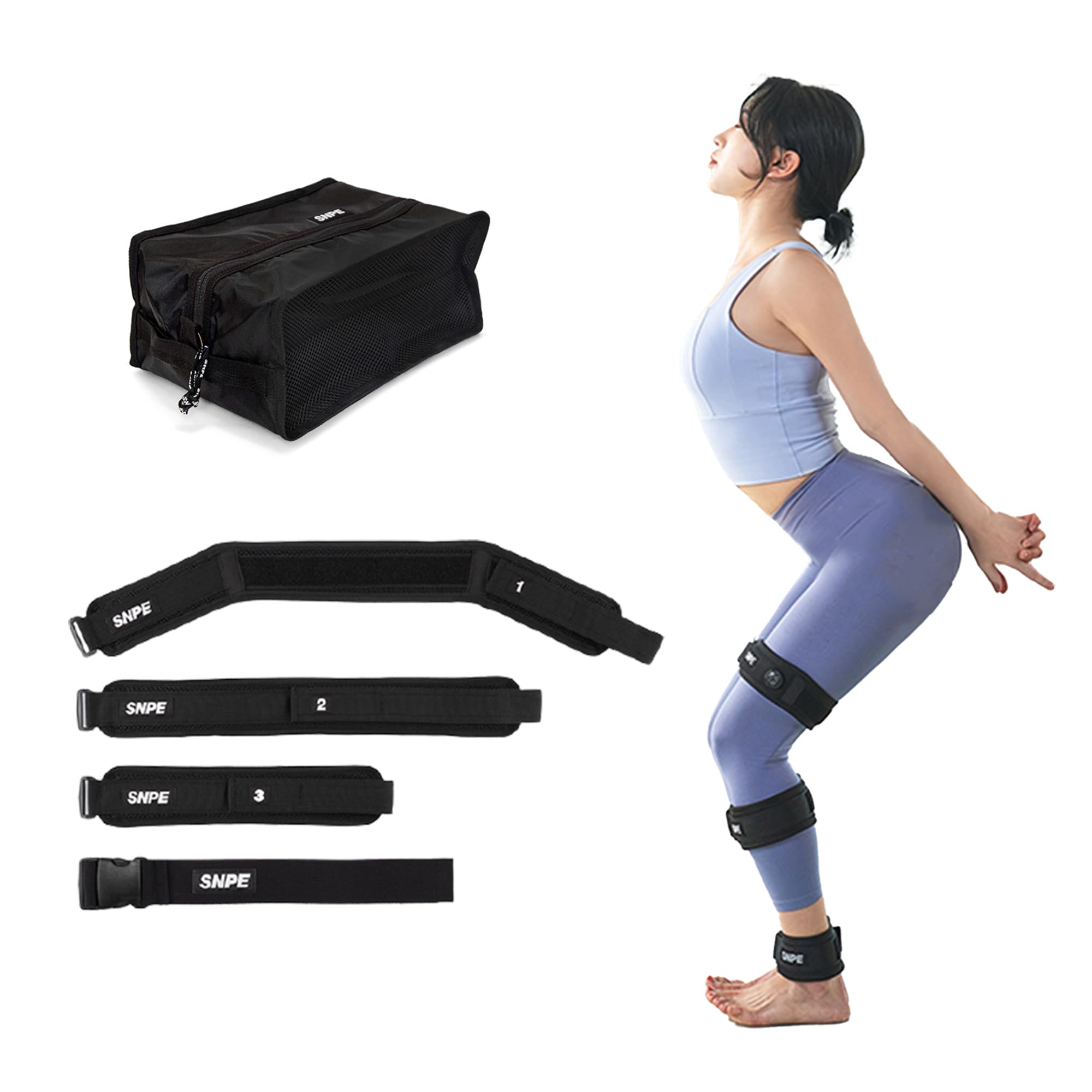 SNPE Leg Belts (L) Posture Corrector for Bowed Legs and Body for Women and Men. Pain Relief for Knees, Legs, Lower Back