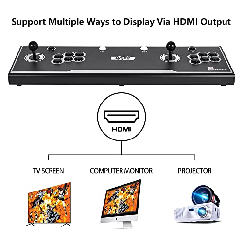 UNICO SNK Game Arcade, 44 Pre-loaded Genuine SNK Games, Two Joysticks for Two Player, HDMI Output to TV/Monitor