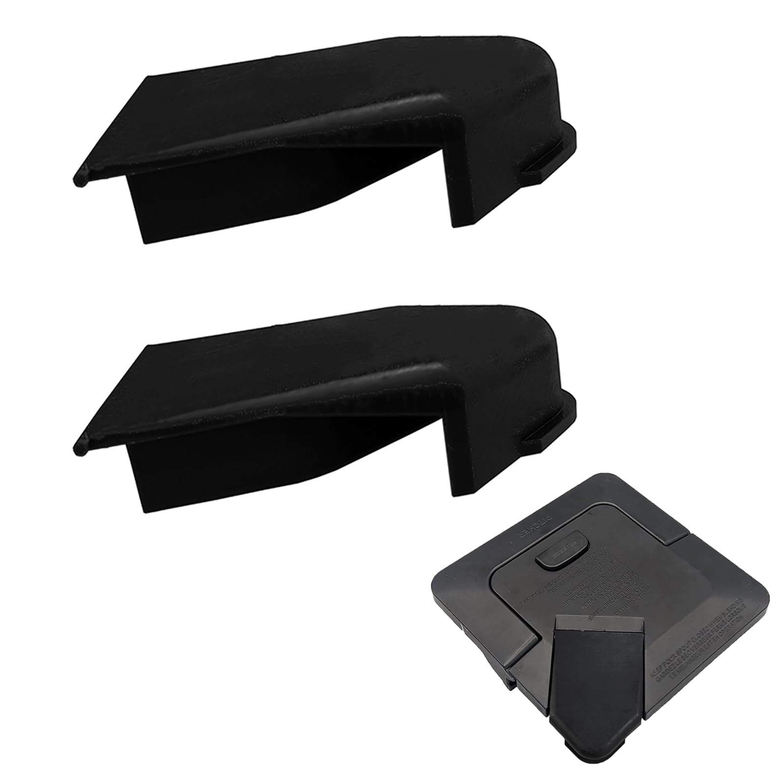 TEYOUYI 2PCS Spout Cover for Ninja Blender Lid,Replacement parts for Ninja Blender 72 oz Pitcher,Accessories for Ninja Blender,Fits: NJ600-NJ602 and BL500-BL781 Black