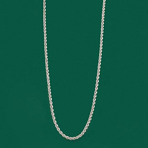 Ross-Simons 2mm Sterling Silver Rope-Chain Necklace. 24 inches
