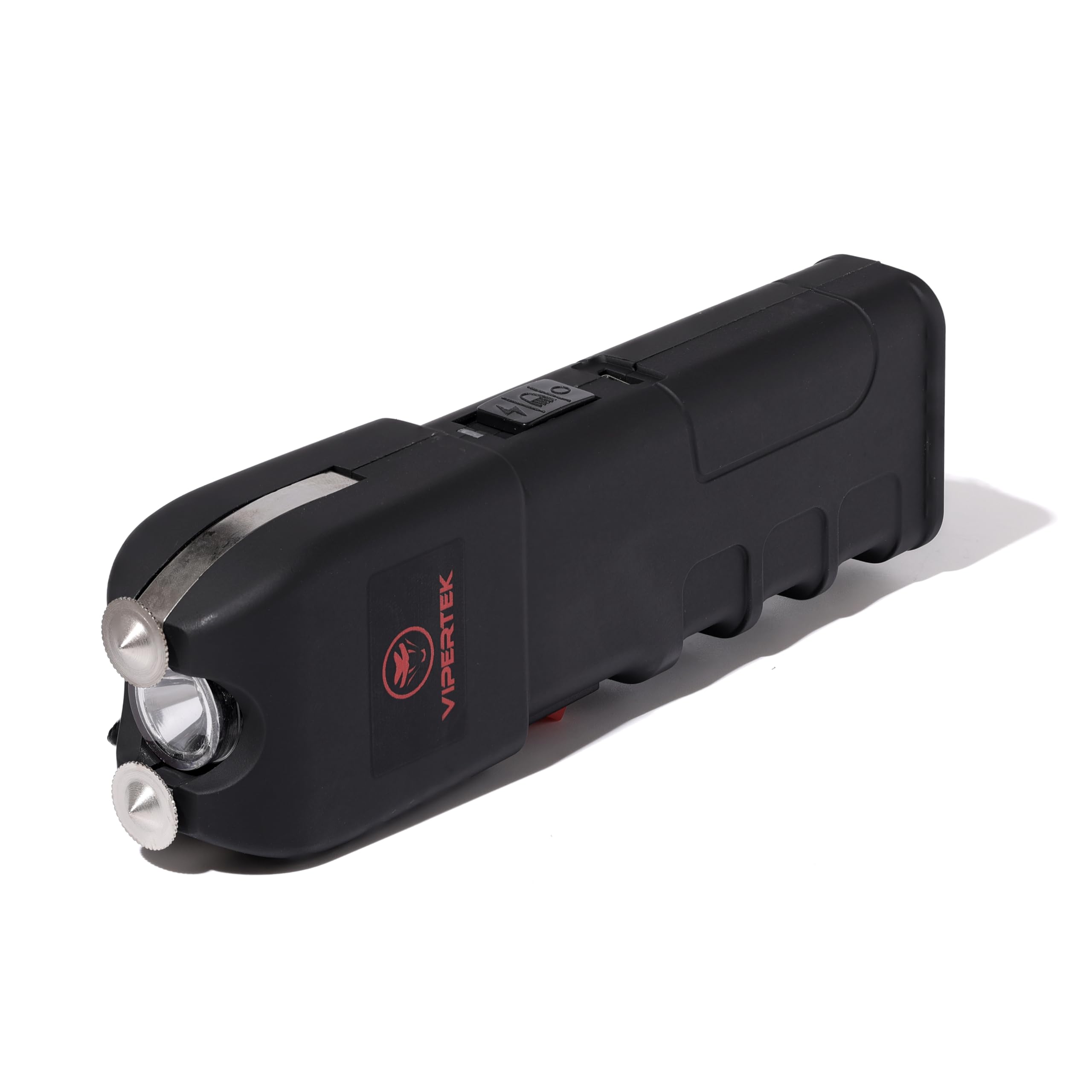 VIPERTEK VTS-989 Stun Gun for Self Defense Rechargeable with LED Flashlight