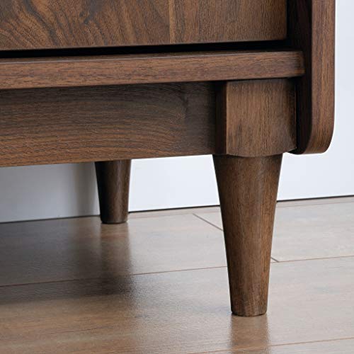 Sauder Harvey Park Entertainment Credenza, For TV's up to 55", Grand Walnut finish