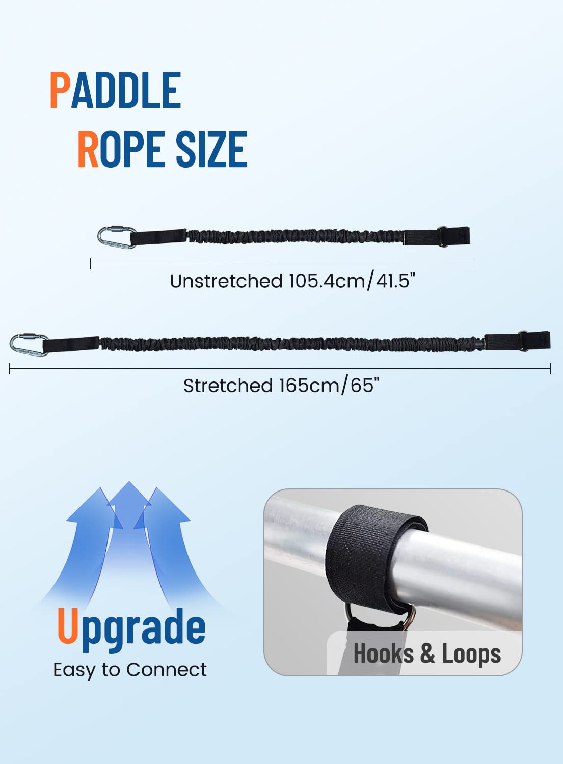VNVM Kayak Paddle Leash 2 Pack, Paddle Leash Lightweight Coiled Kayak Rod Leashes for SUP Kayaking Canoing Fishing Boating