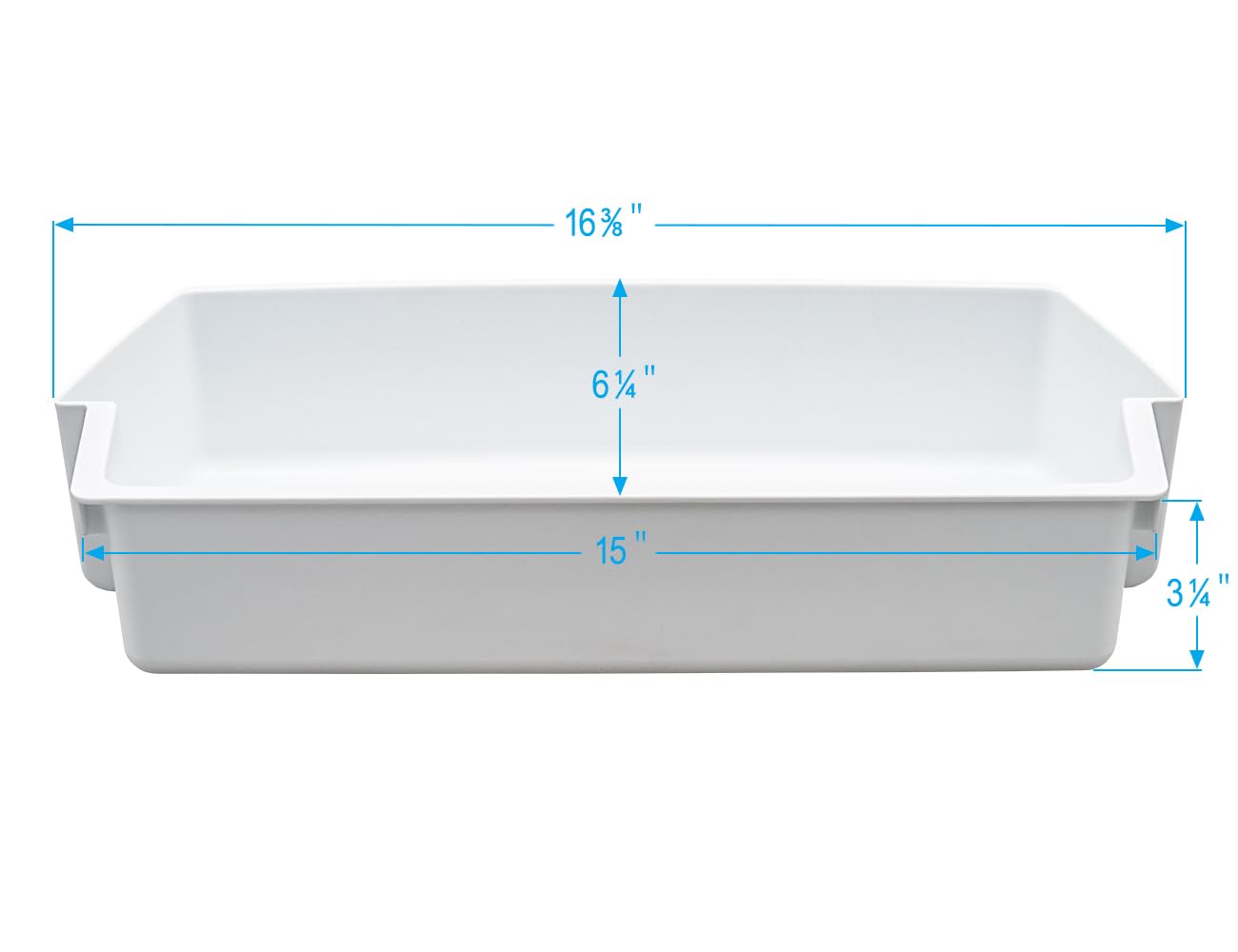 Siwdoy (Pack of 3) 2187172 Door Shelf Bin Compatible with Whirlpool Kenmore Amana Refrigerator Replaces WP2187172, 2187194K, AP3853103, PS328468, White