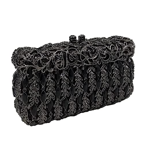 ZHUHW Crystal Women Evening Clutch Bag Hard Case Wedding Party Handbags Purses Metal Clutches