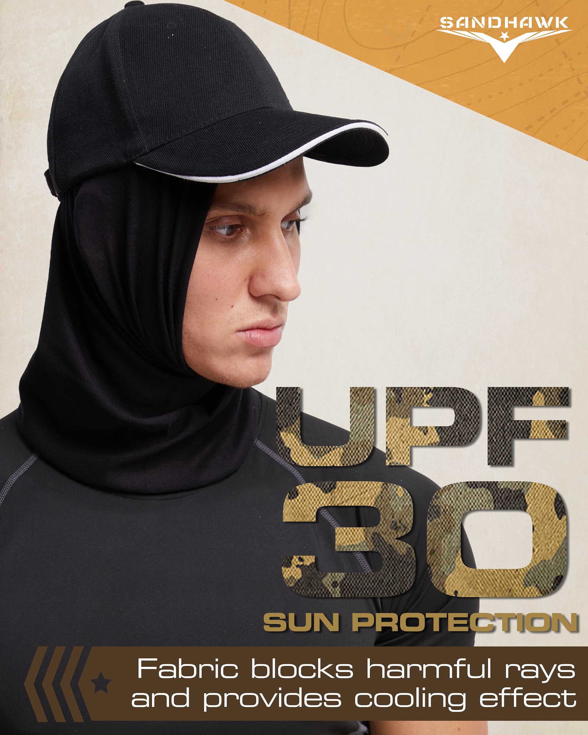Sandhawk Face Gaiter Mask, Neck Gaiter Face Mask - Patriots Gaiter - Face Masks Reusable, Washable for Hunting & Outdoors