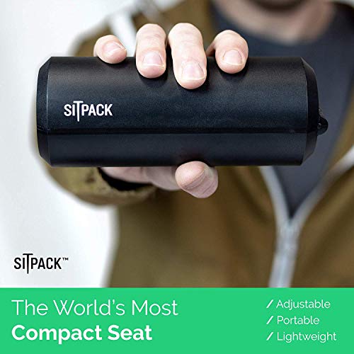 Sitpack 2.0 - Portable Folding Stool Pitch Black