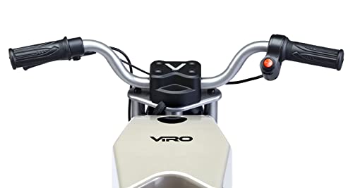 VIRO Rides Cafe Racer 25.2 V, Motorized Electric Mini-Bike with Parent-Controlled Max Speed for Ages 8+