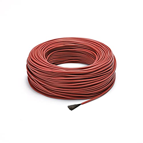 Red Far Infrared Warm Floor Room Thermostat Carbon Fiber Heating Cable (Size : 50m)