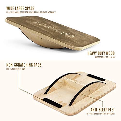 Yes4All 350LBS Foldable EPP Spine Corrector Pilates, Pilates Arc, Upgraded Size Balanced Body Barrel