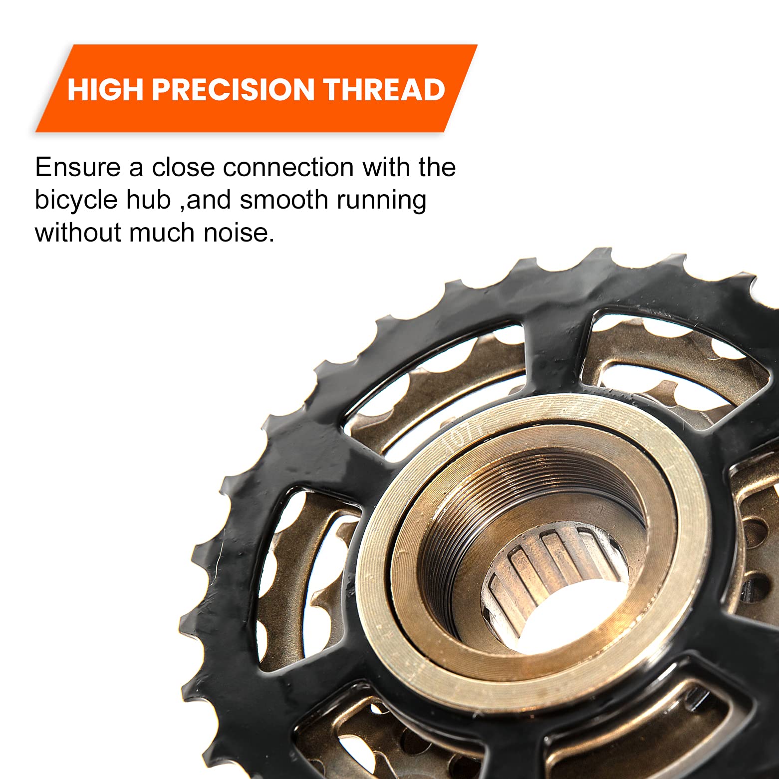 ZUKKA Bike Freewheel,7 Speed Multiple Bicycle Freewheel,14-28 Teeth Replacement Cycling Accessories
